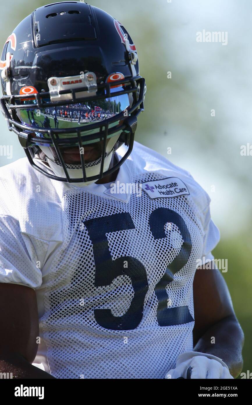 Chicago Bears Linebacker Khalil Mack (52) looks on during training camp ...