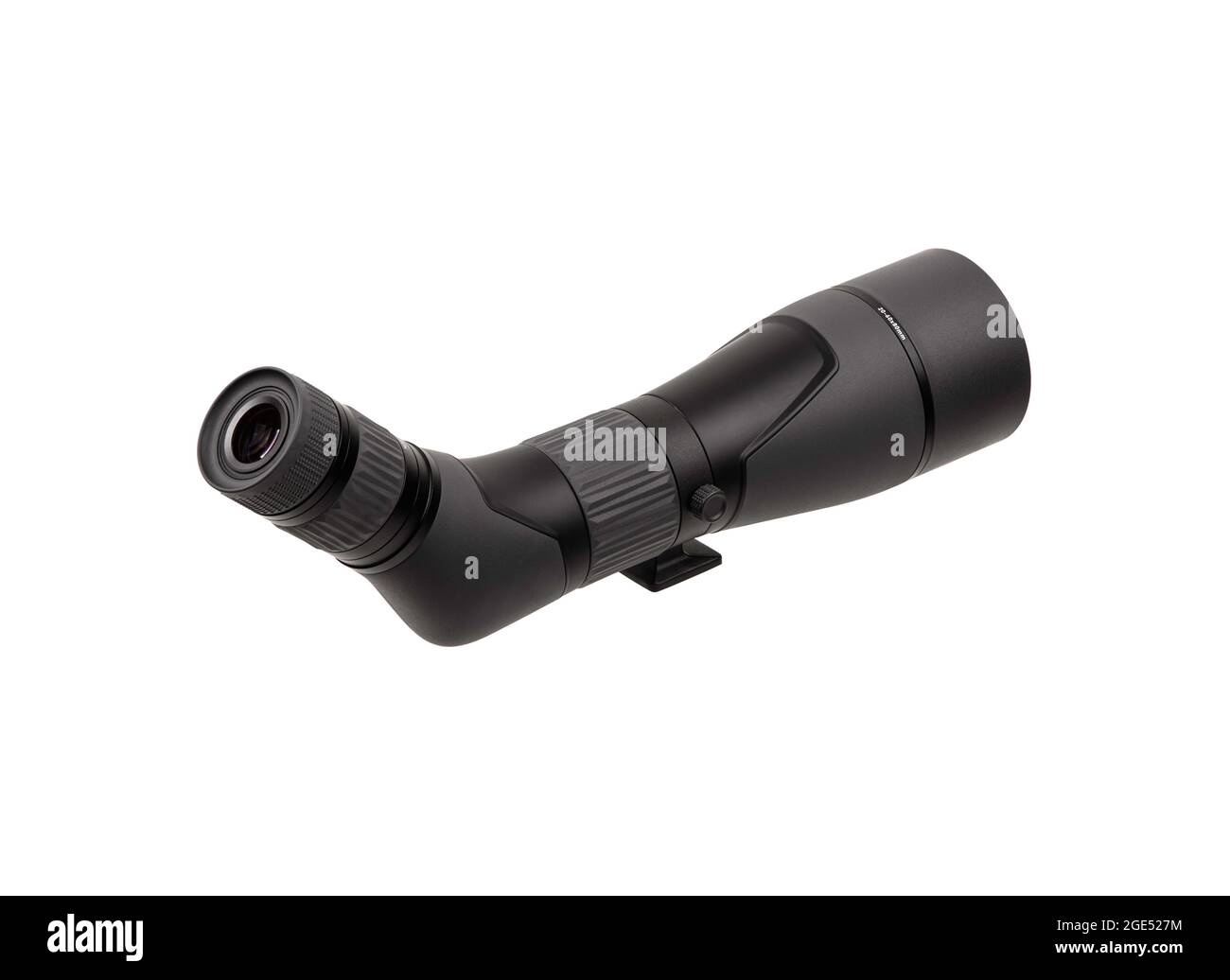 Modern spyglass. Long-range observation device. Monocular isolate on a ...