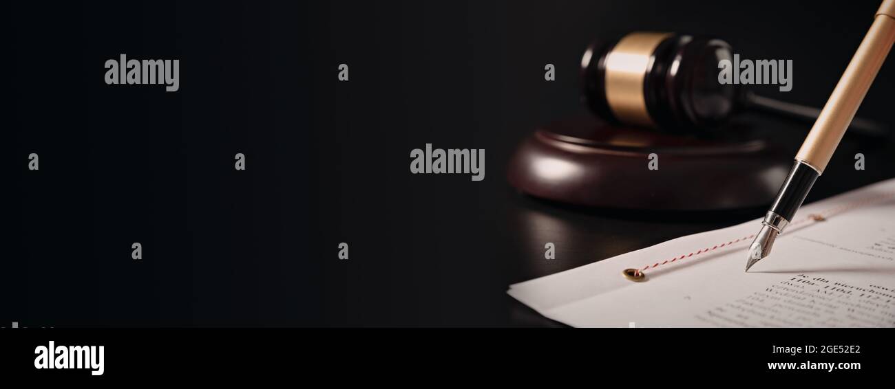 Lawyer, accountant, notary public working in the office. Law and ...