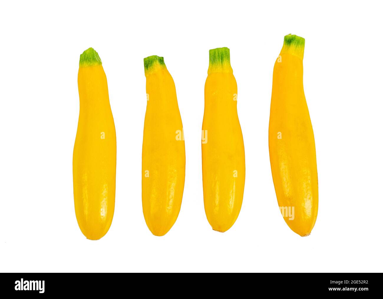 Summer squash or yellow squash on white background Stock Photo - Alamy