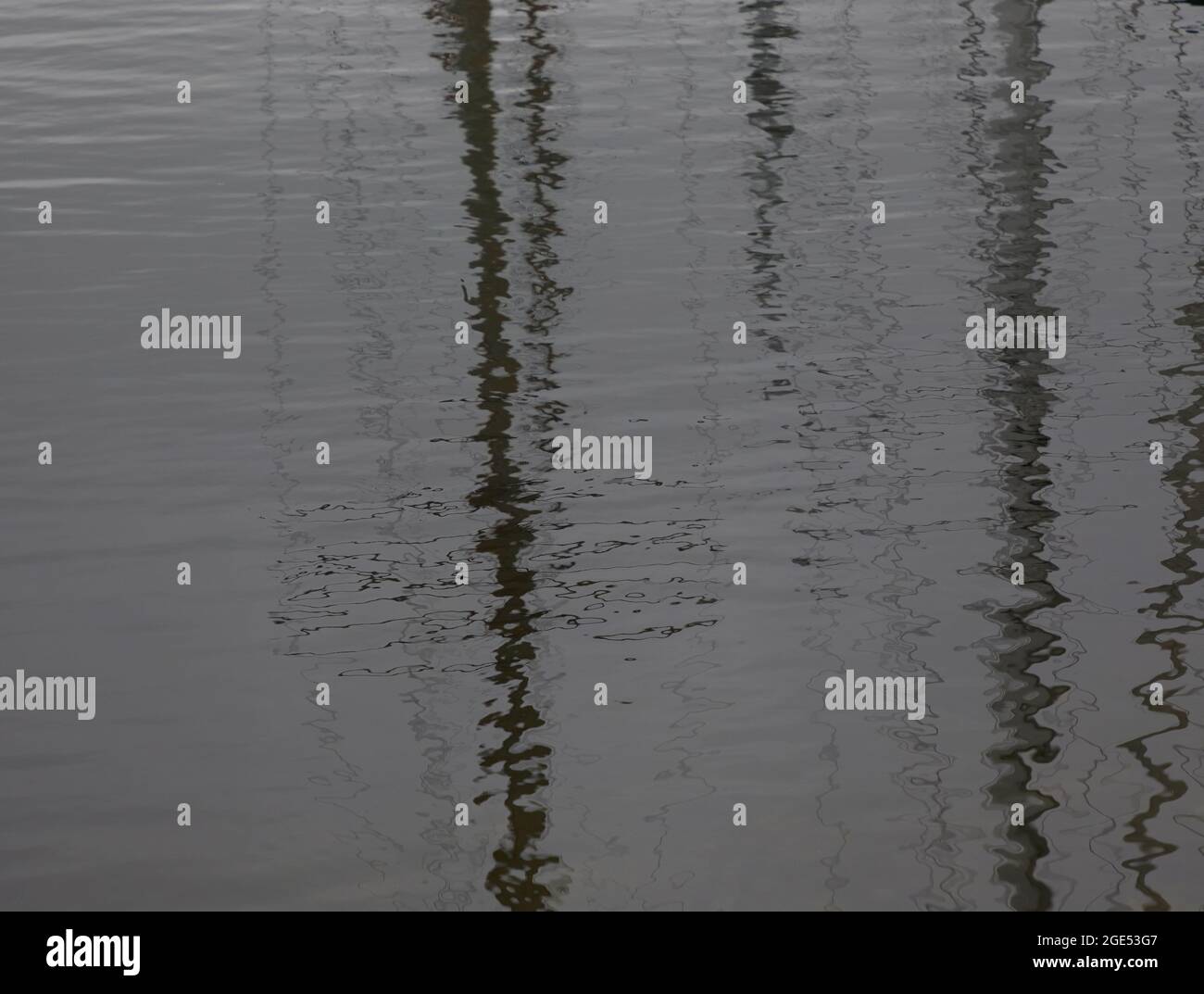 Reflections in water creating surreal shapes Stock Photo - Alamy