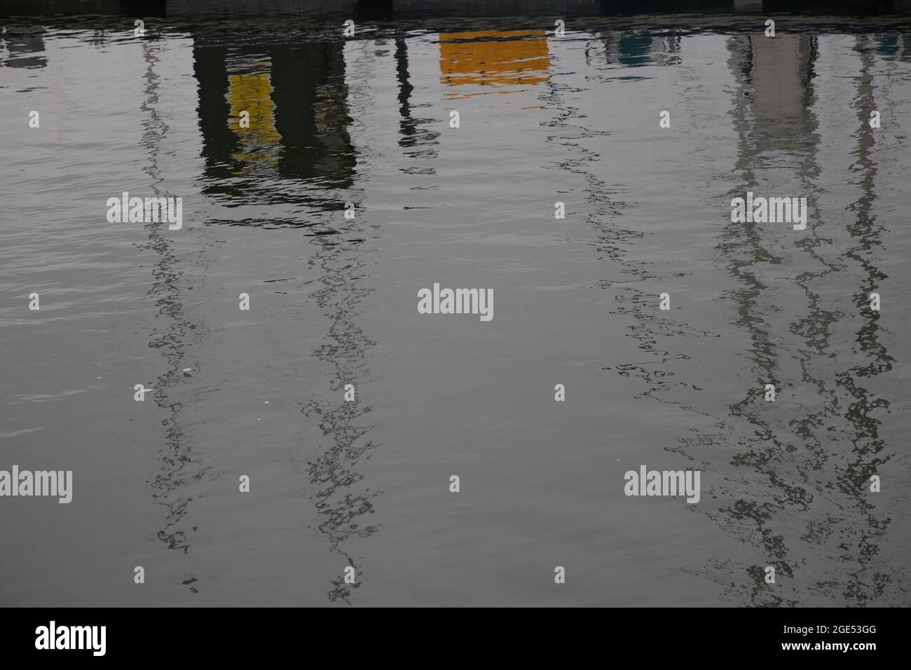 Reflections in water creating surreal shapes Stock Photo - Alamy