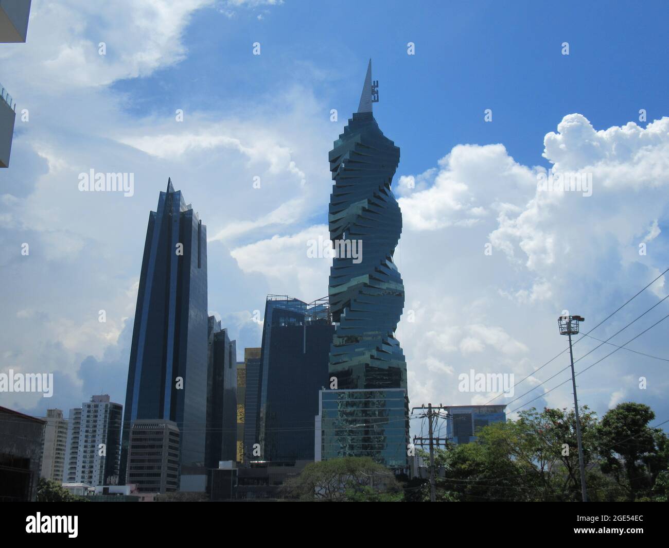 Corkscrew Building Panama City Stock Photo - Alamy