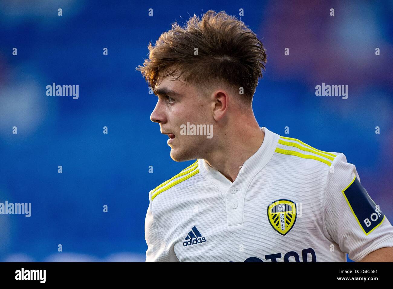 Lewis Bate of Leeds during the Premier League 2 Division 1 match ...