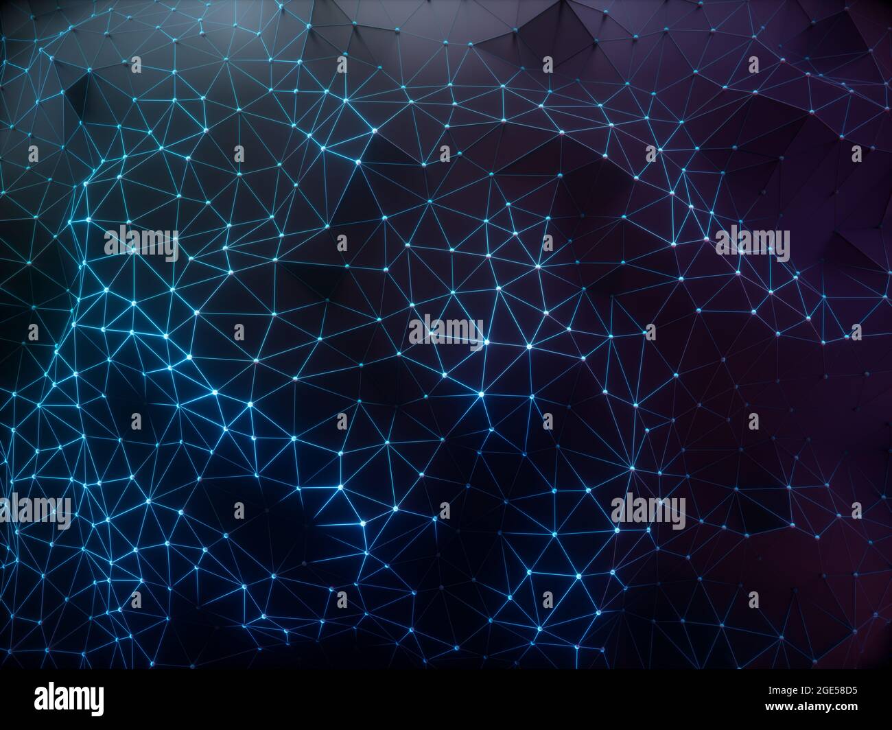 Abstract background. 3D mesh interconnected lines. Cloud computing ...