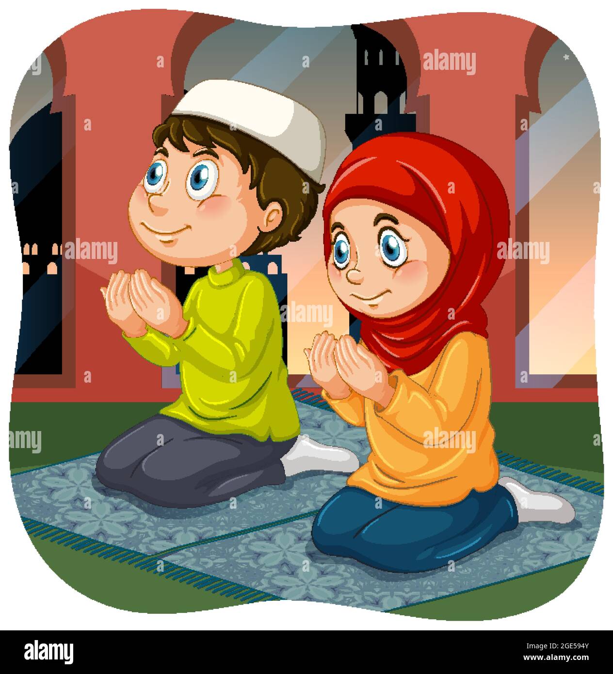 Children Praying Animation