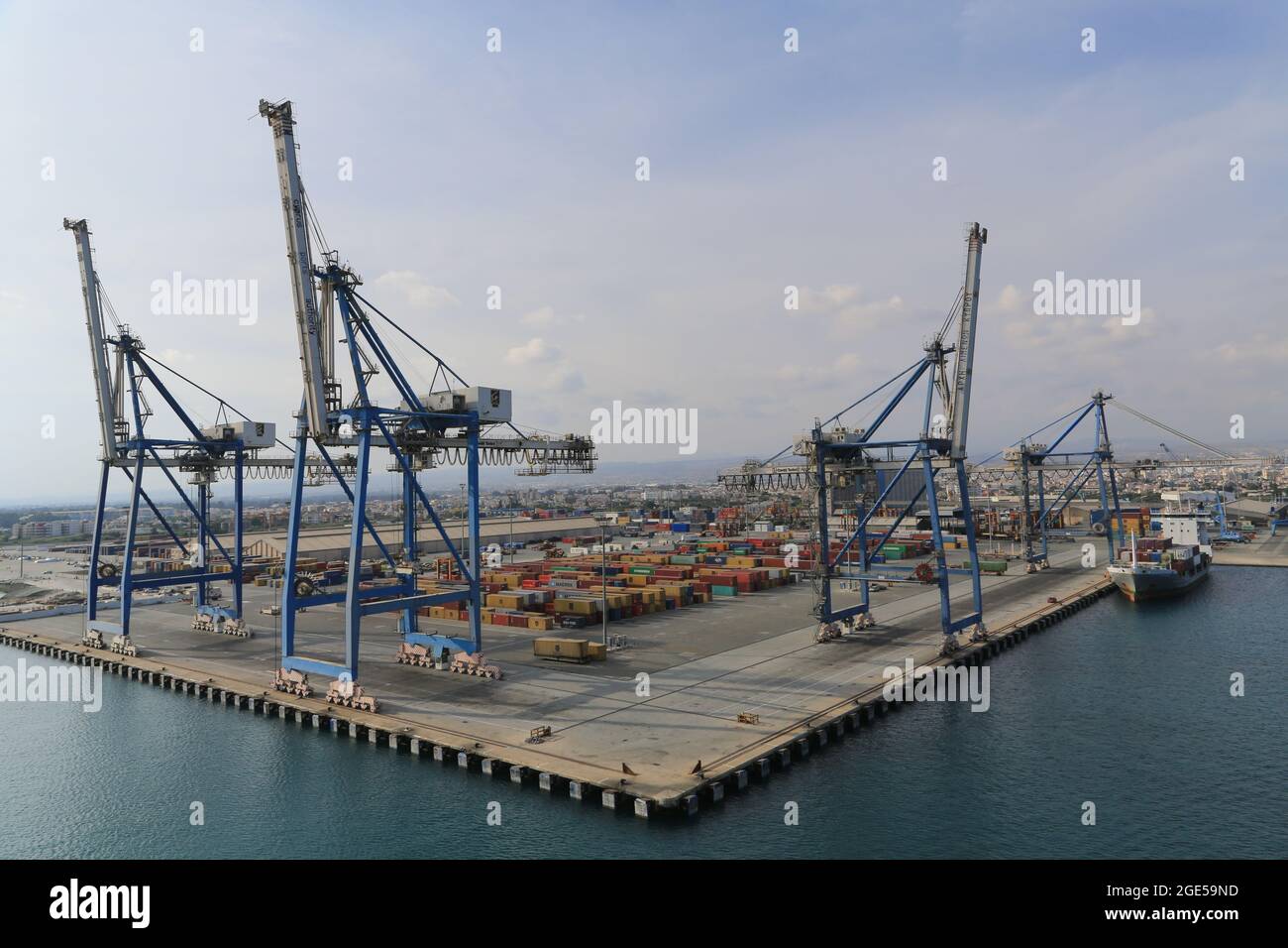 The Eurogate CRL Container Terminal at the Port of Akrotiri, Limassol ...