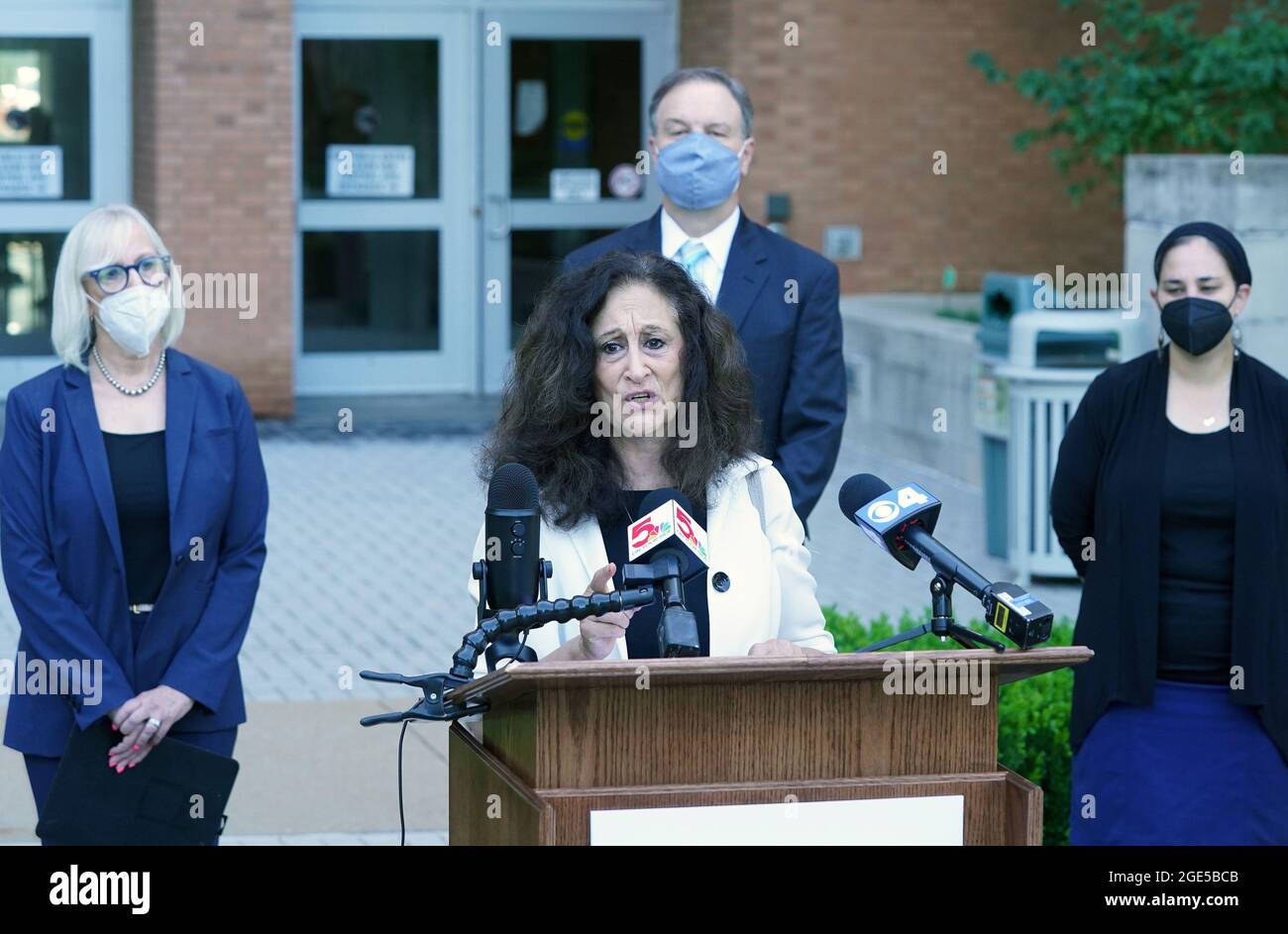 Rabbi Susan Talve of Central Reform Congregation, makes her comments as ...