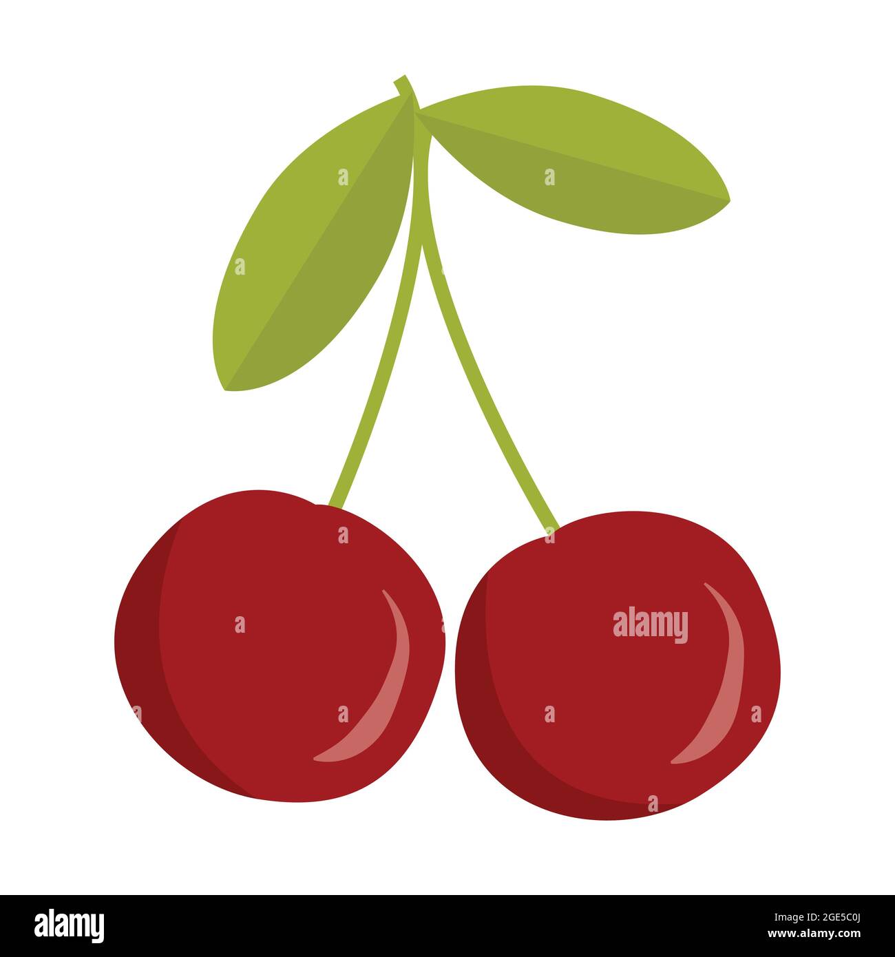 red cherry icon vector for graphic design, logo, website, social media ...