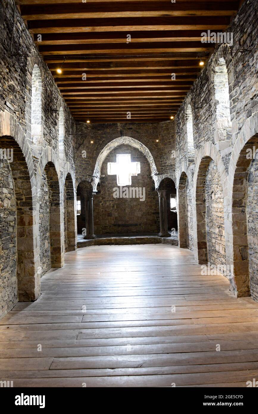 Interior corridors and rooms in the Gravensteen castle in Ghent ...