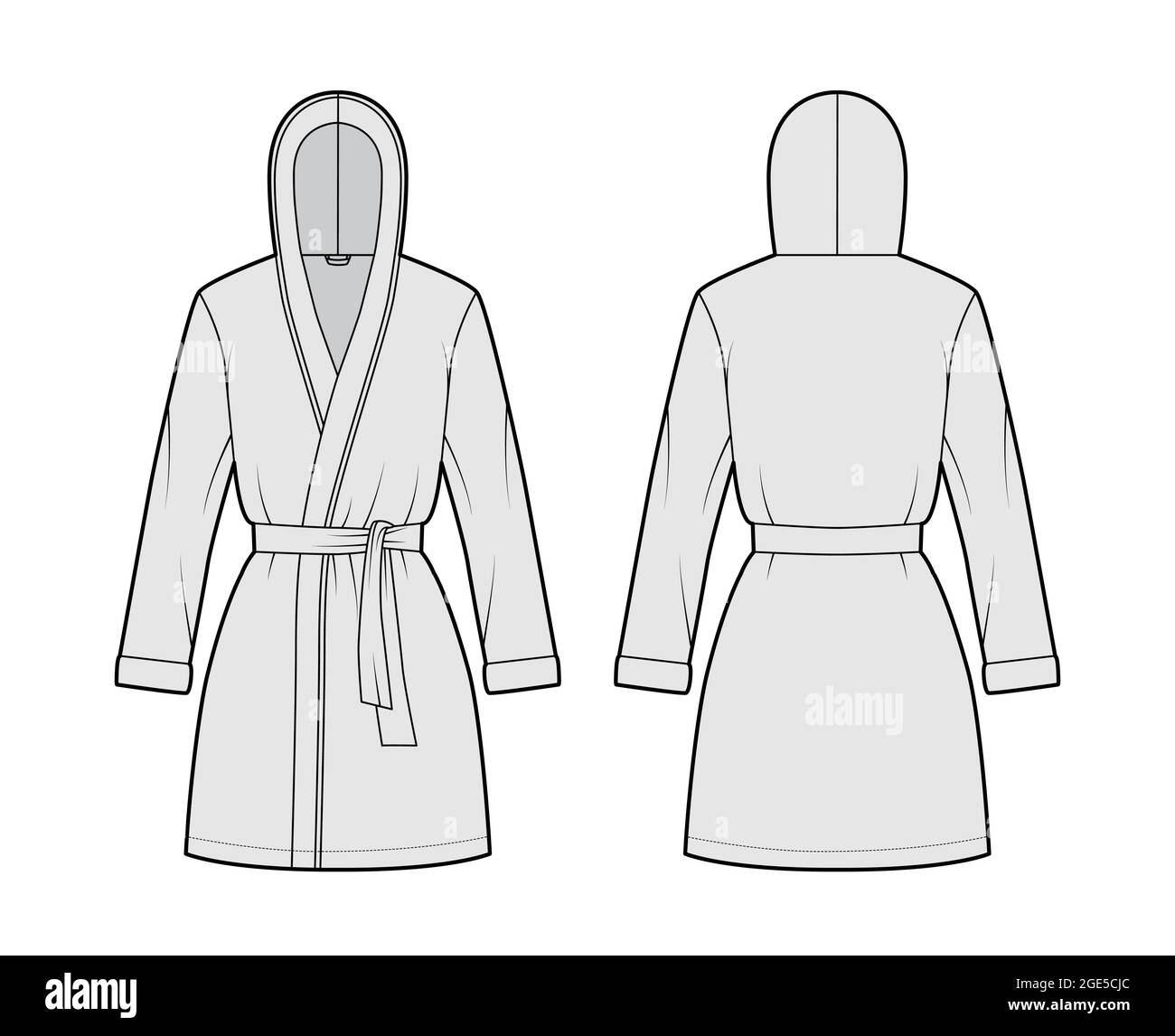 Dressing gown bathroom Stock Vector Images - Alamy