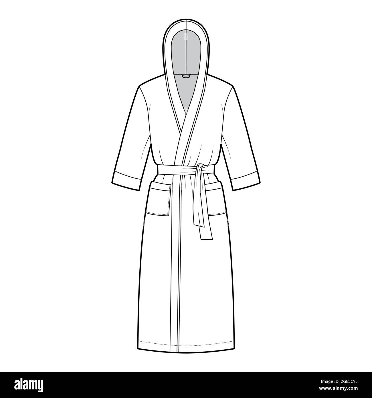 Hooded gown Stock Vector Images - Alamy