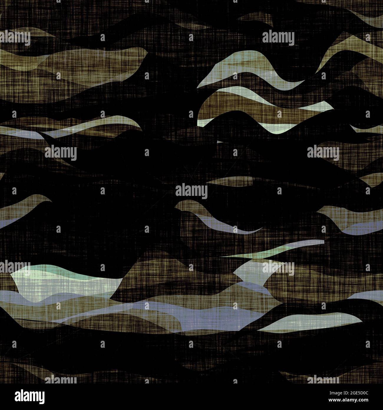 Camouflage dark underbrush wood style texture material. Seamless ...