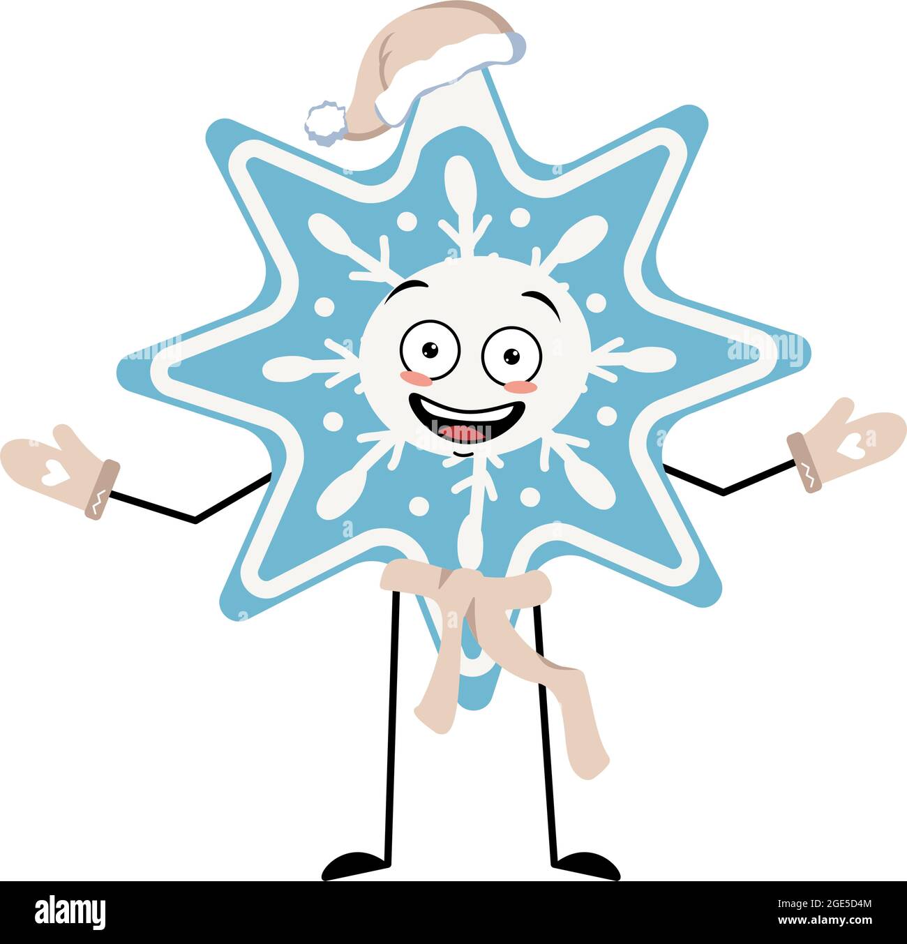 Snowflake Scared Face Emoji