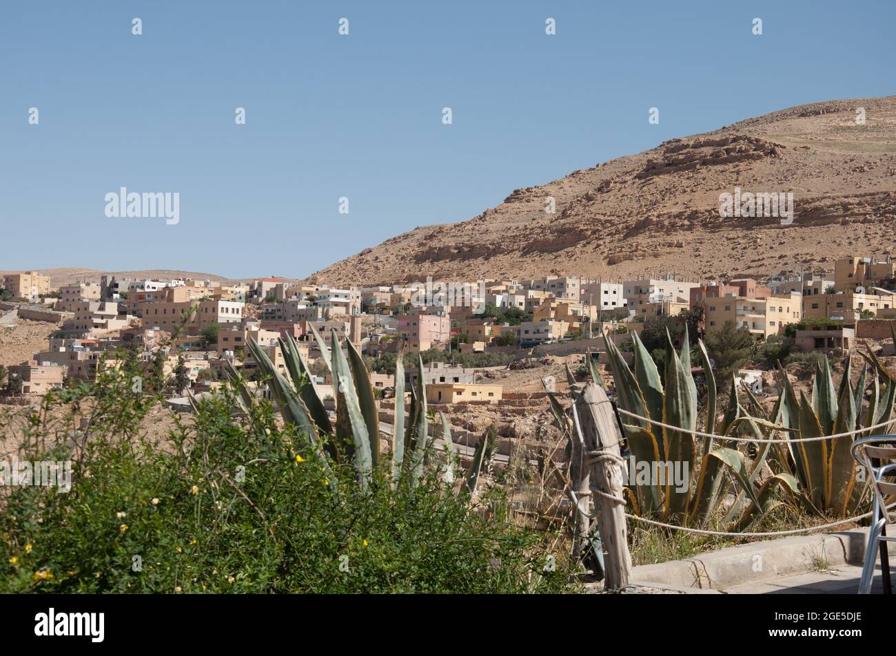 View from Wadi Musa, Jordan, Middle East. Wadi Musa is named after ...