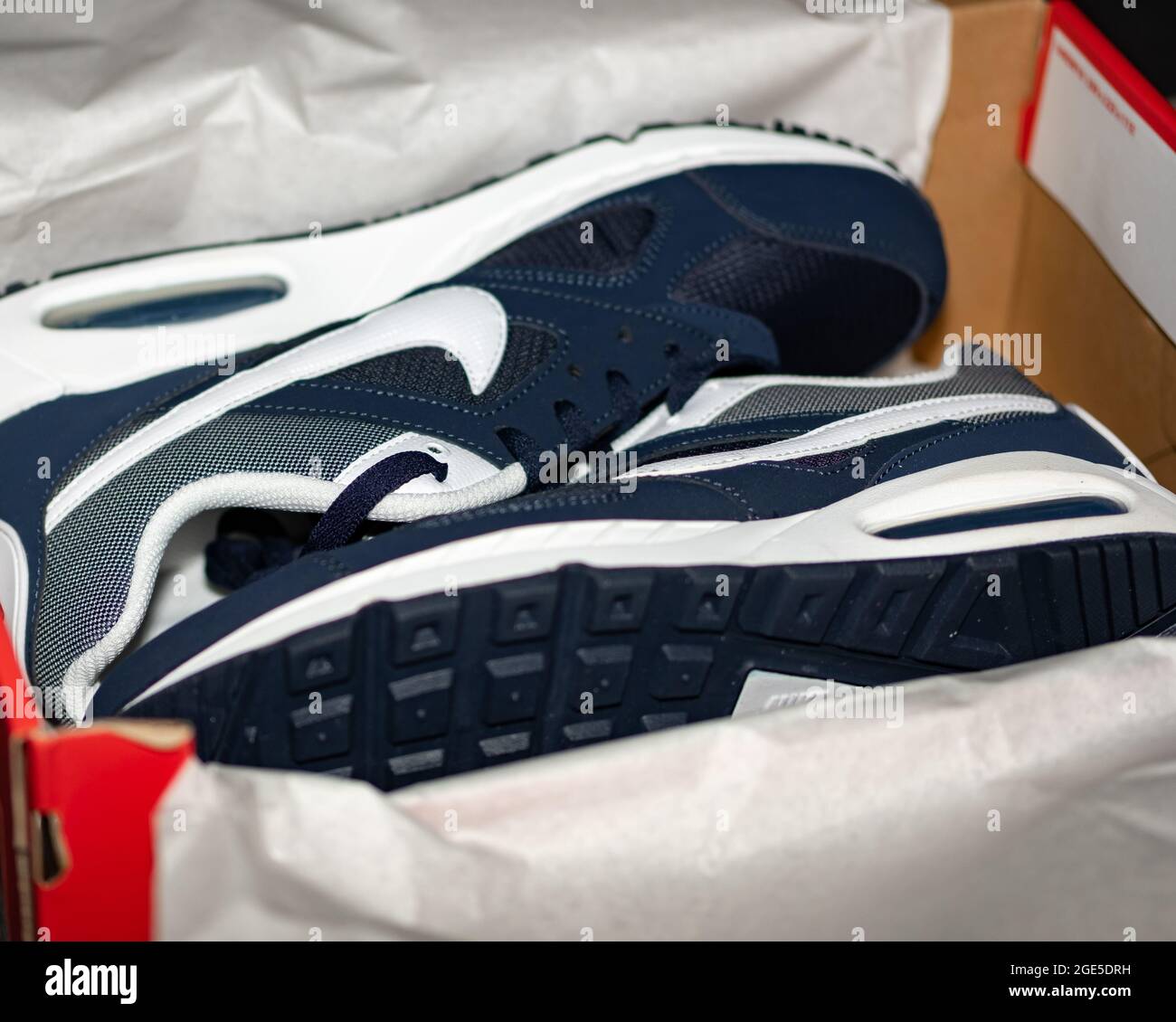 Nike soles of shoes footwear trainers hi-res stock photography and ...