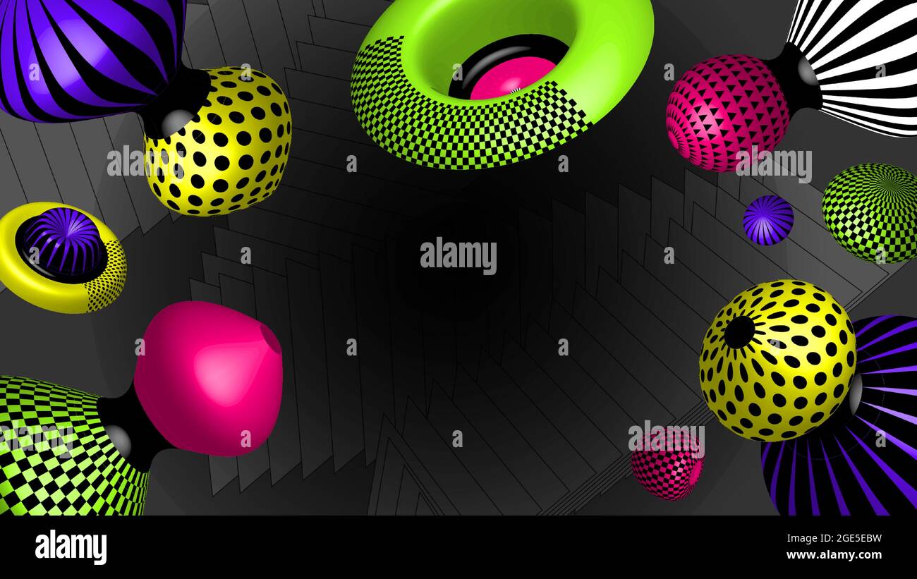 3D realistic vector objects. Bright modern trend shapes Stock Vector ...