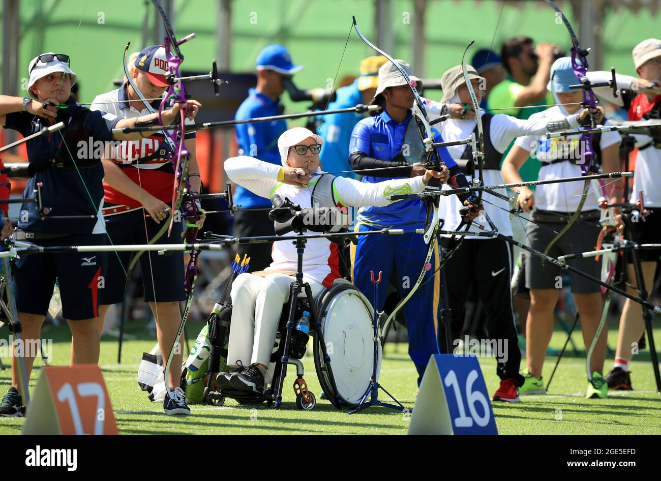 File photo dated 05-08-2016 of Iran's Zahra Nemati during the Women's ...