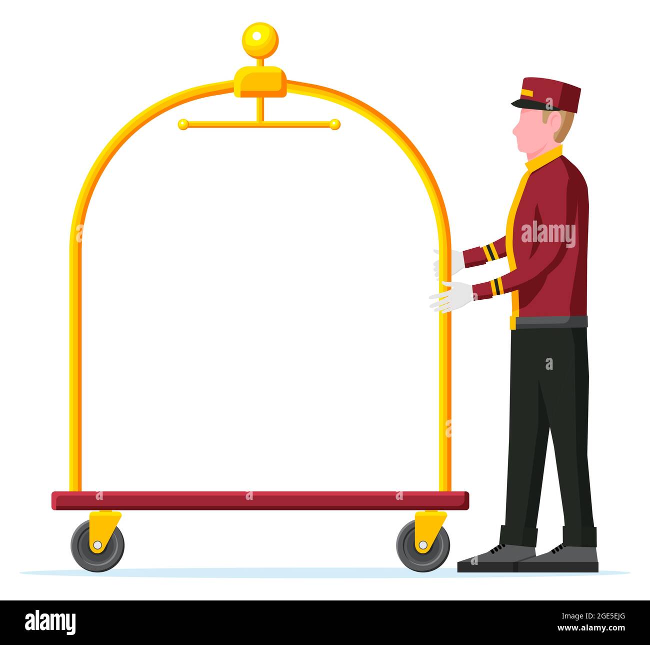 Bellhop cartoon Cut Out Stock Images & Pictures - Alamy