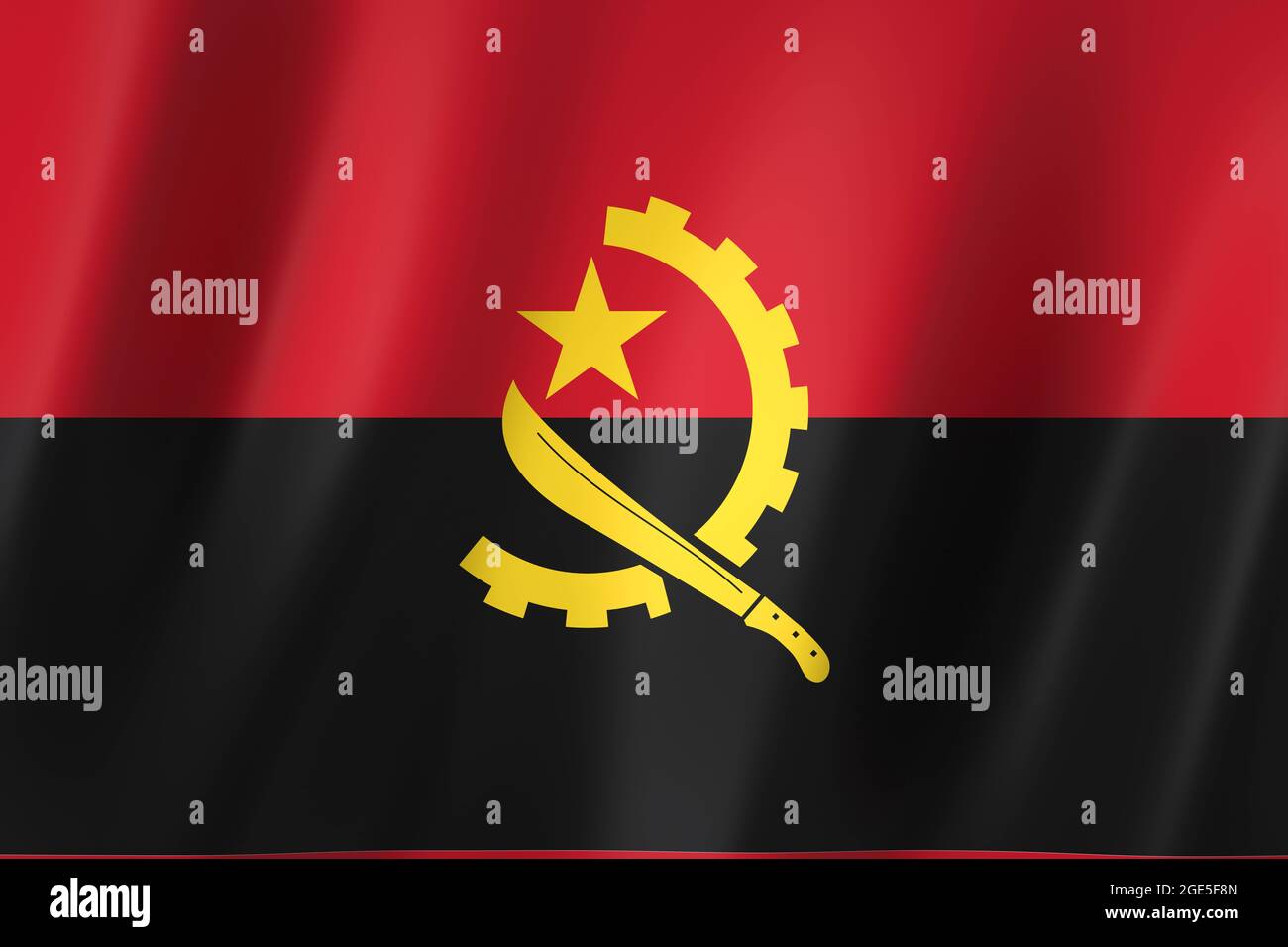 Angola flag, 3d render,8K Stock Photo - Alamy