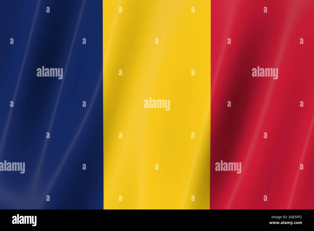 chad flag, 3d render,8K Stock Photo - Alamy