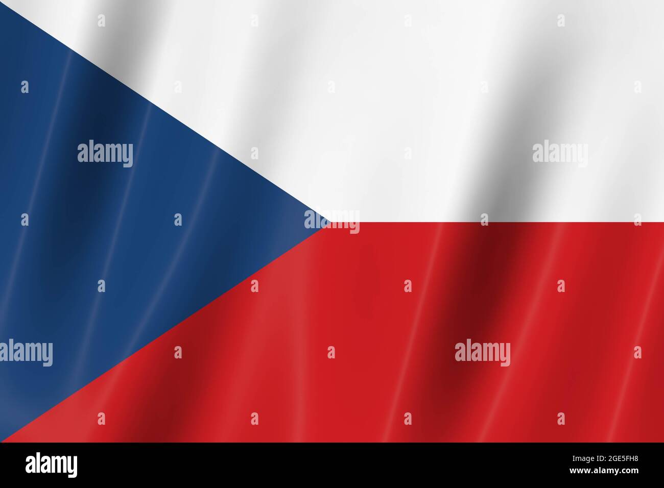 Czech flag render hi-res stock photography and images - Alamy
