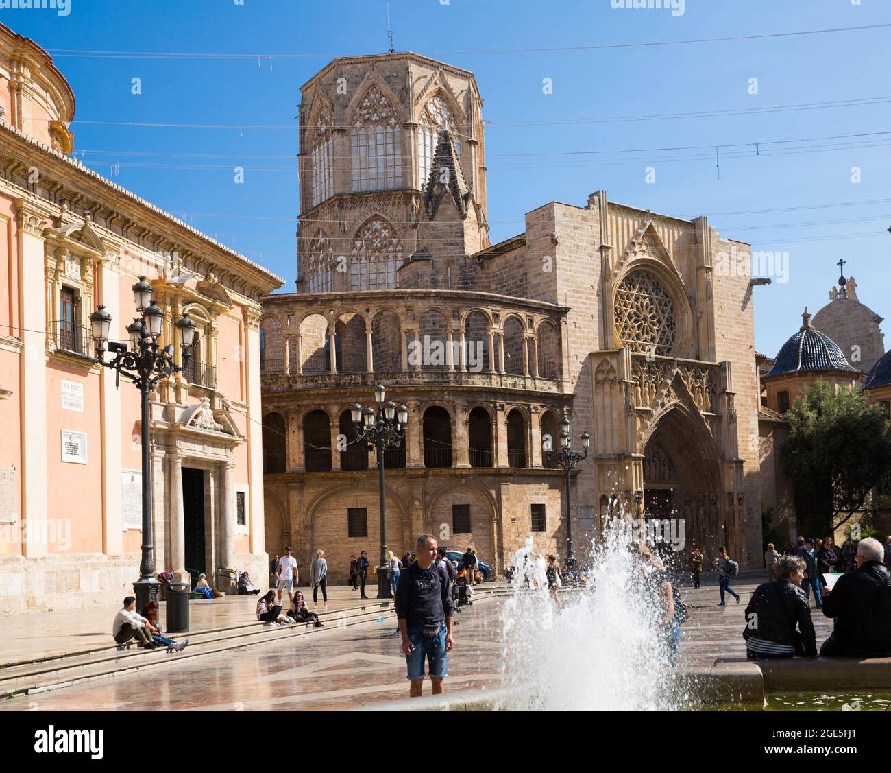 View of Valencia Cathedral Stock Photo - Alamy