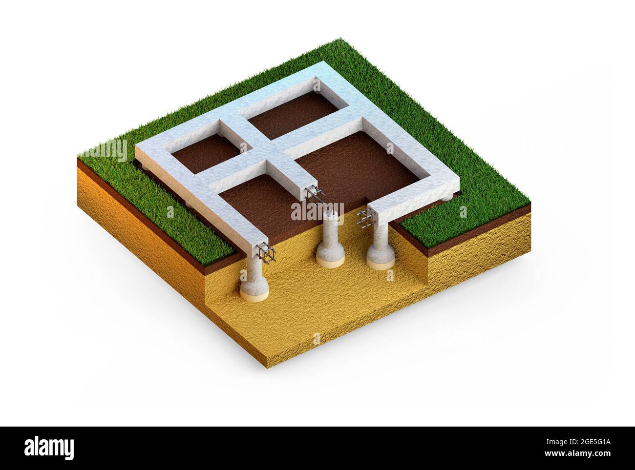 Caisson foundation Cut Out Stock Images & Pictures - Alamy