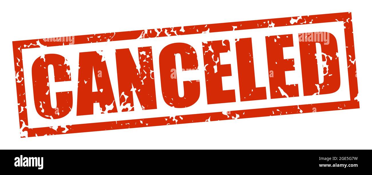 EPS vector rubber stamp colored red with text canceled Stock Vector ...