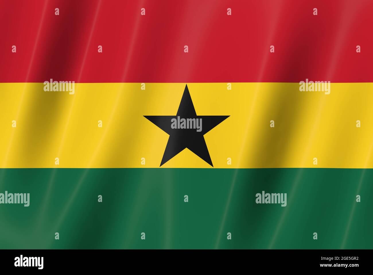 ghana flag,3d flag, flag, 3d render,8k Stock Photo - Alamy