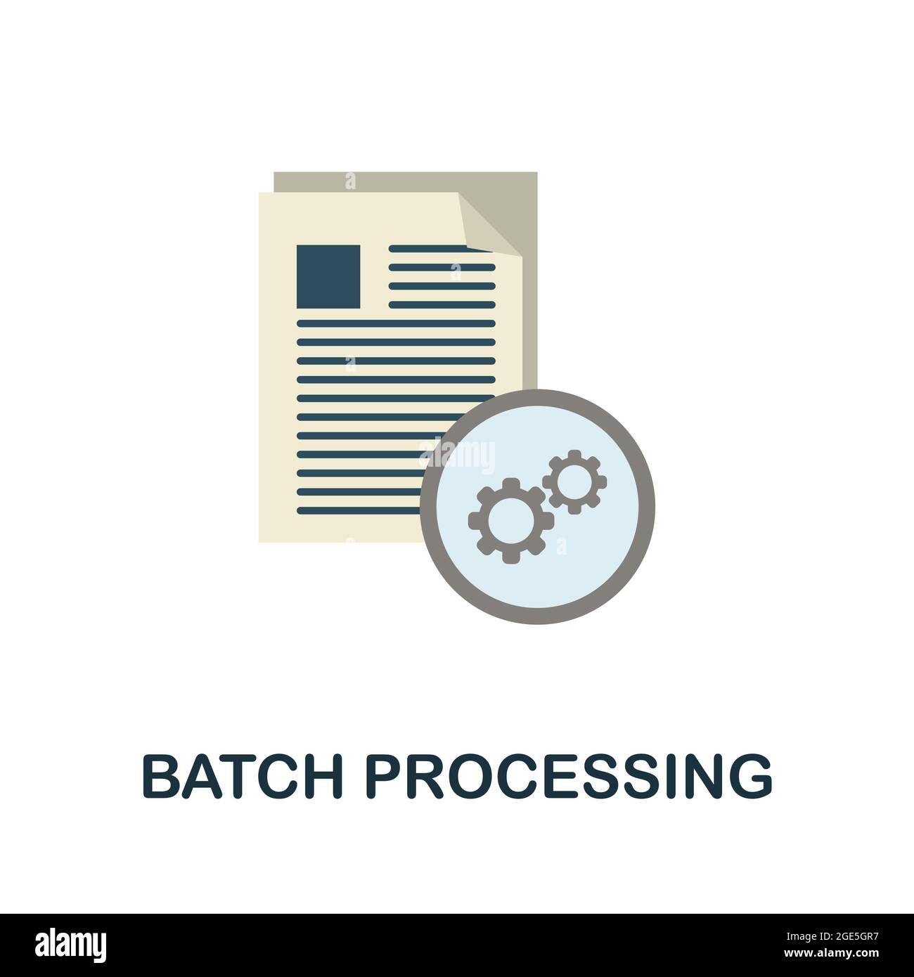 Batch Processing icon. Flat sign element from data analytics collection ... Batch Processing icon. Flat sign element from data analytics collection ...