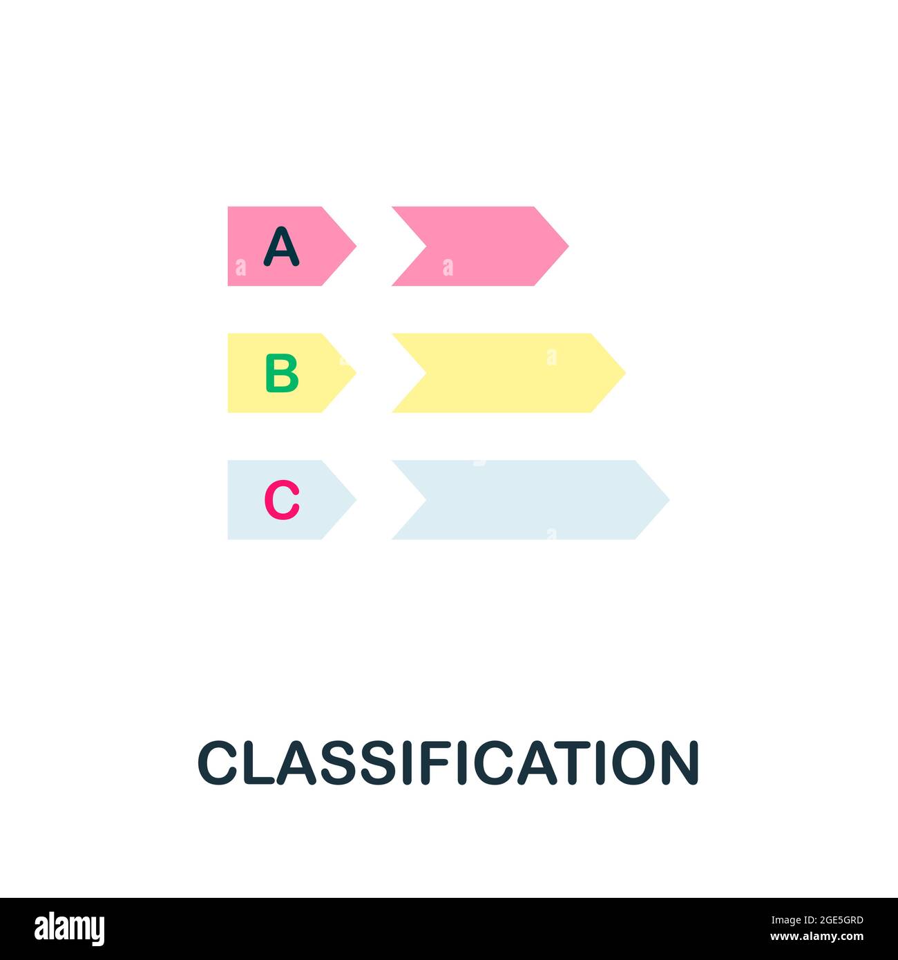 Classification icon. Flat sign element from data analytics collection ... Classification icon. Flat sign element from data analytics collection ...