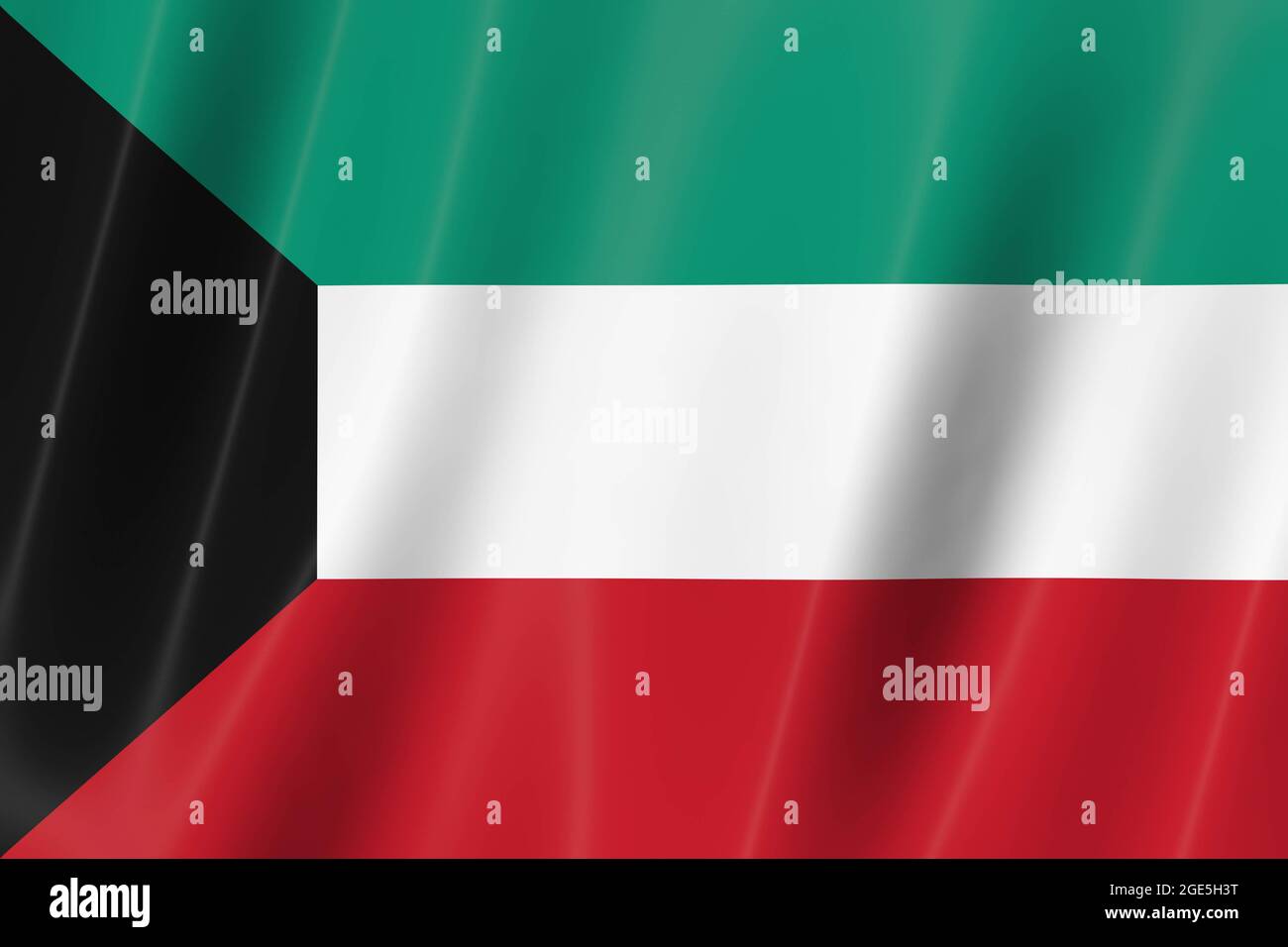 Kuwait 3d flag hi-res stock photography and images - Alamy