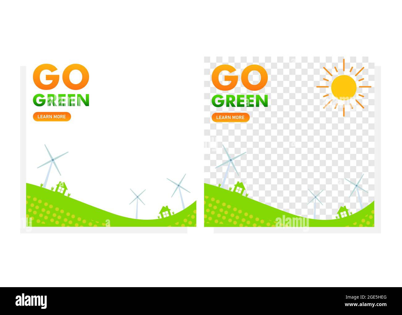 go green social media post template. social media post for go green ...