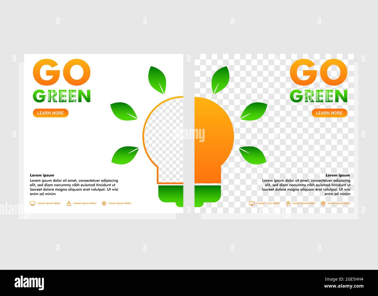 go green social media post template. social media post for go green ...