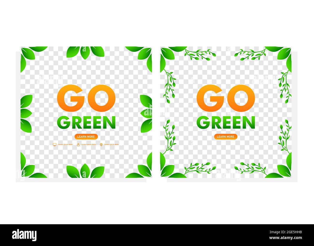 go green social media post template. social media post for go green ...