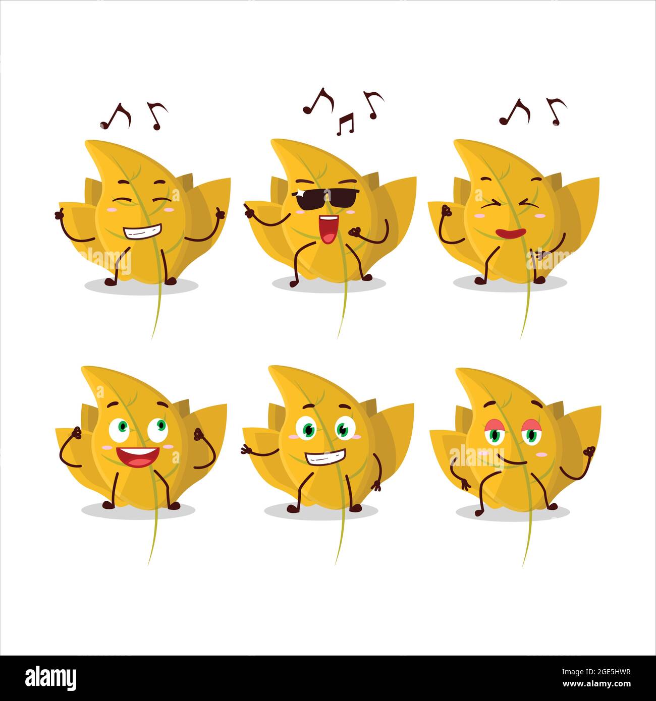 An image of conkers yellow leafz dancer cartoon character enjoying the ...