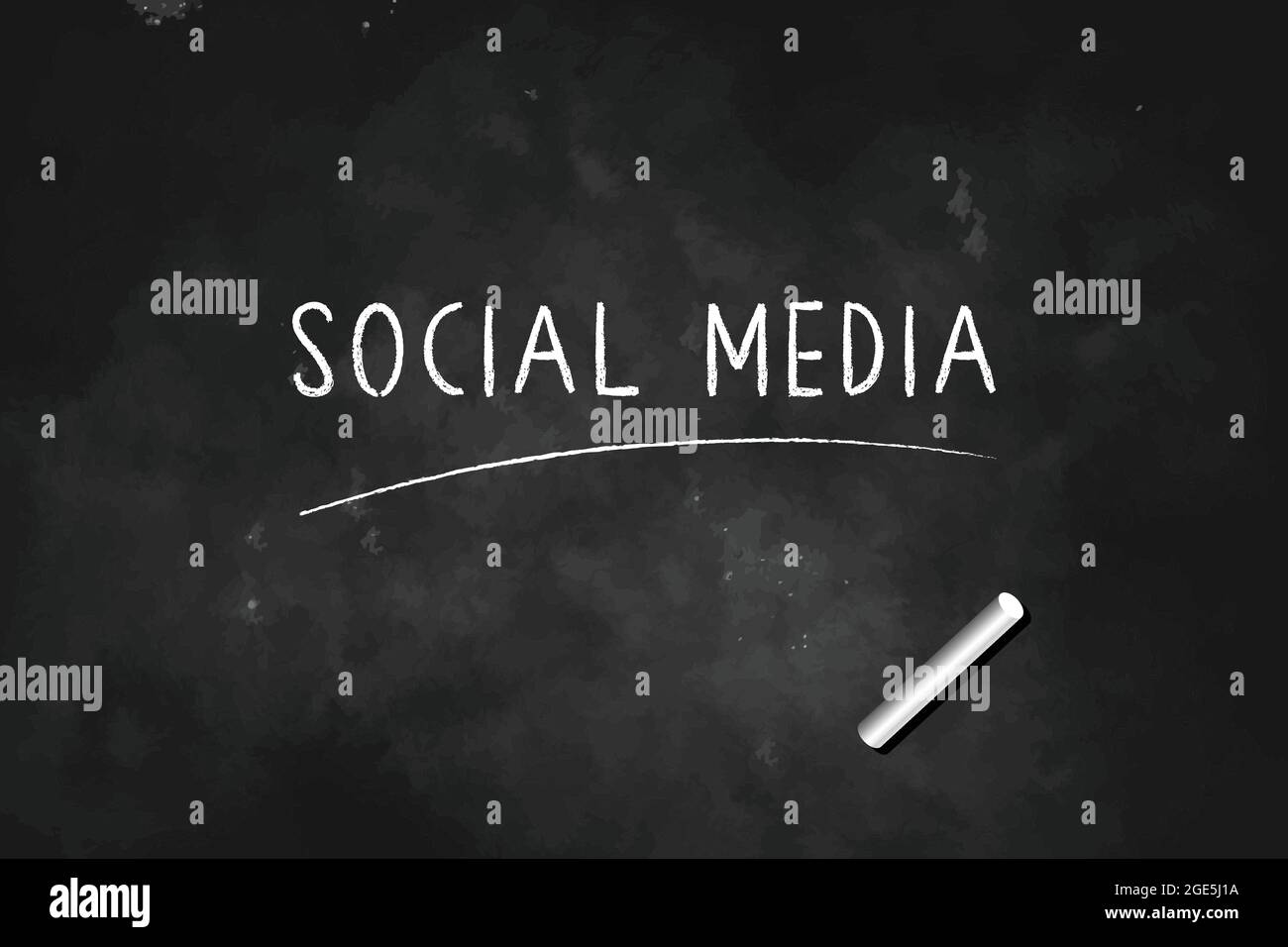 Social Media written with chalk on blackboard icon logo design vector ...