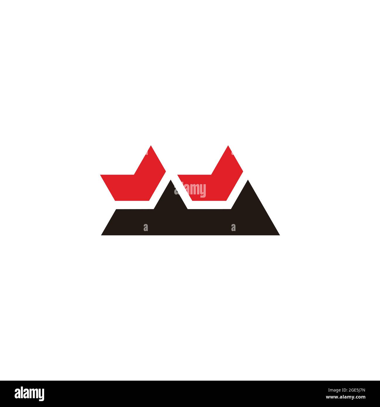 triangle arrows directions geometric simple logo vector Stock Vector ...