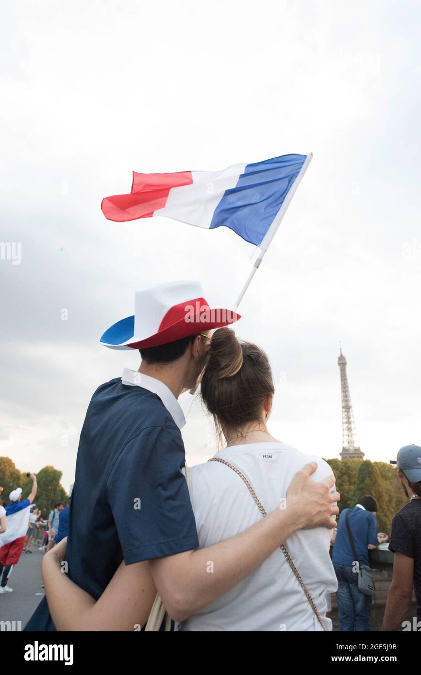World cup football final france hi-res stock photography and images - Alamy