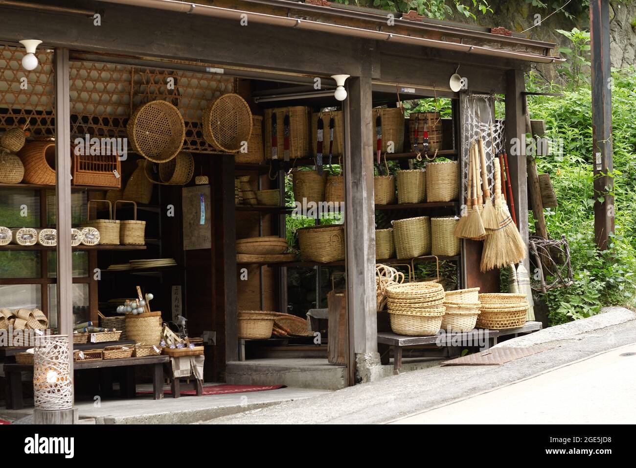 Nagano, Japan, 2021-12-08 , old style shop in Togakushi Stock Photo - Alamy