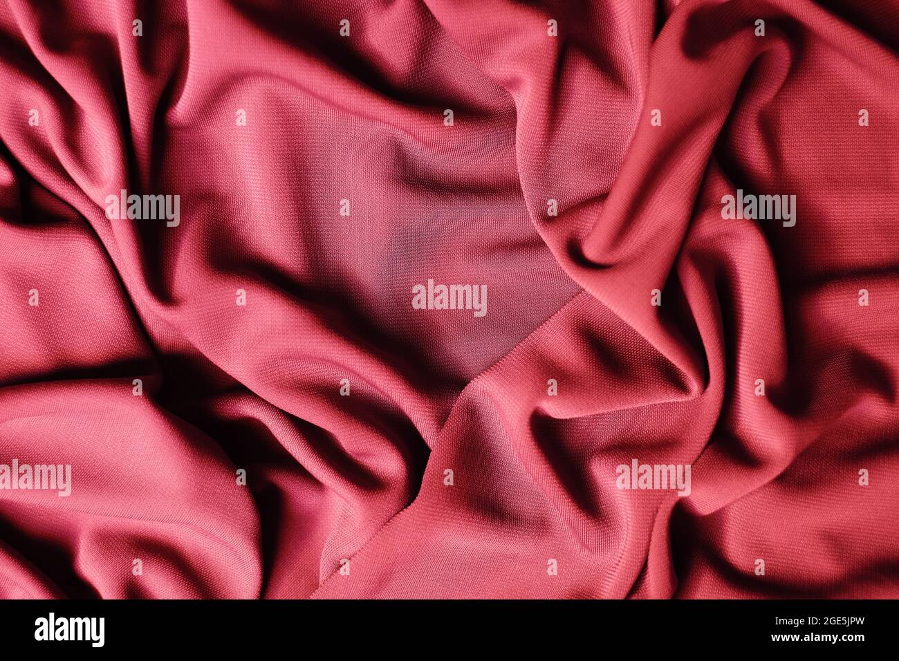 Smooth elegant red satin texture can use as abstract background ...