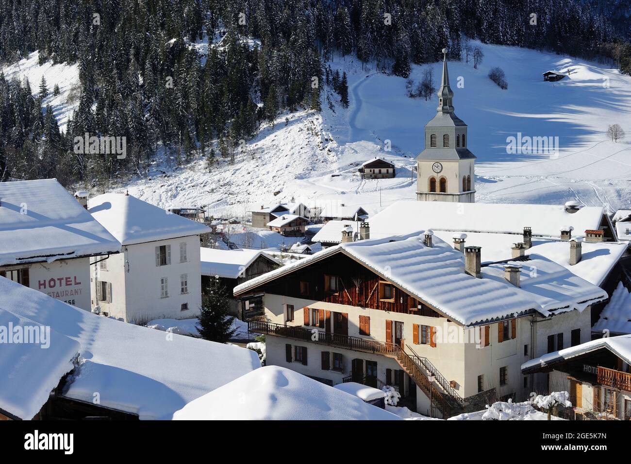 FRANCE, SAVOIE (73) BEAUFORTAIN, VILLAGE AND HAMLET OF ARECHES-BEAUFORT ...