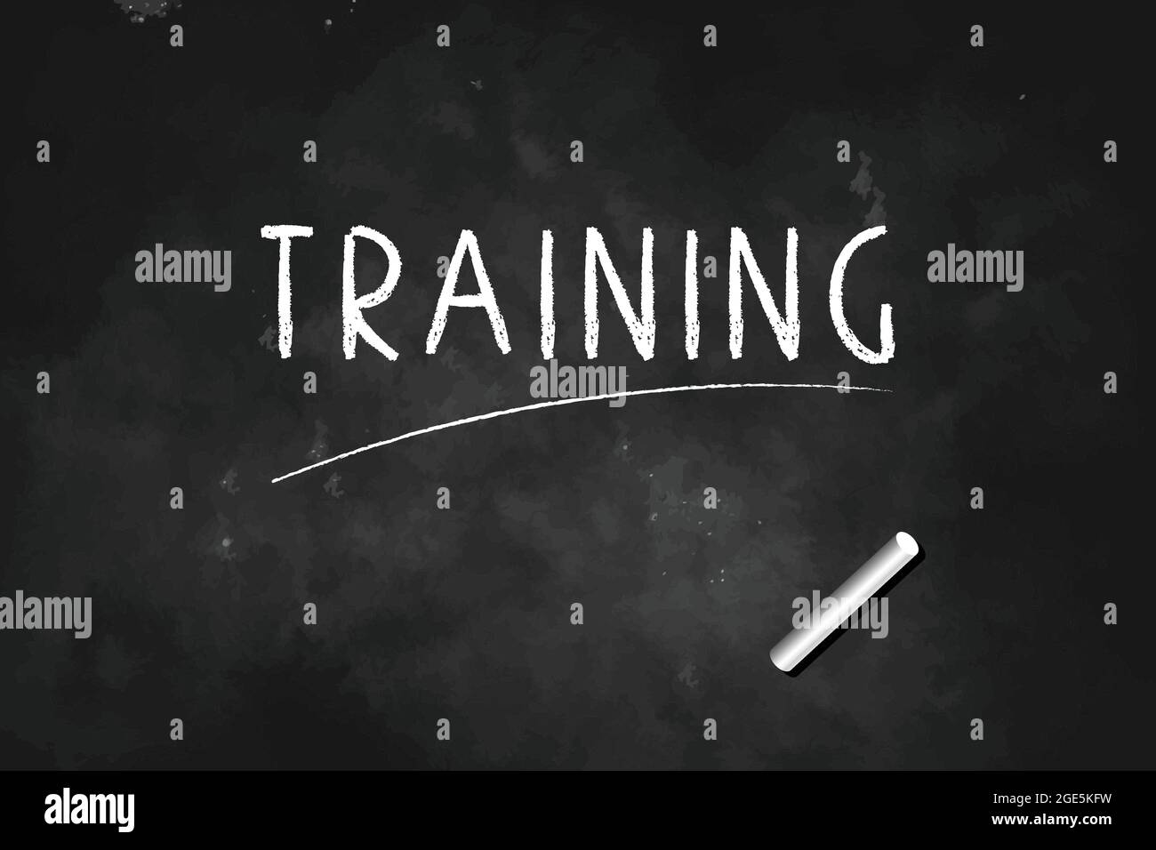TRAINING written with chalk on blackboard icon logo design vector ...