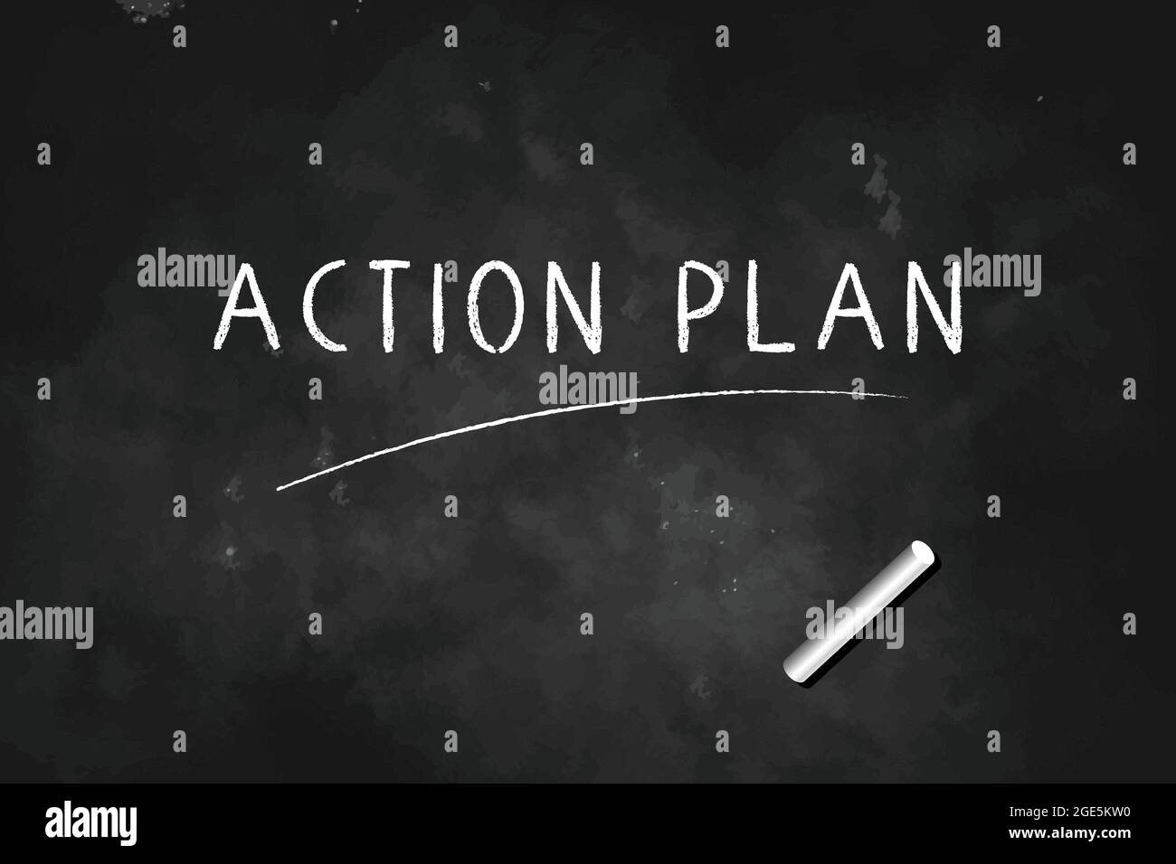 Action Plan written with chalk on blackboard icon logo design vector ...