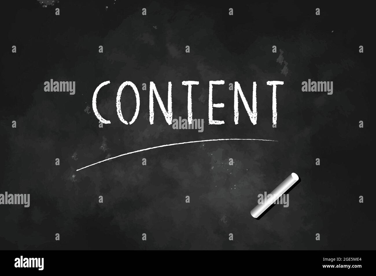 CONTENT written with chalk on blackboard icon logo design vector ...