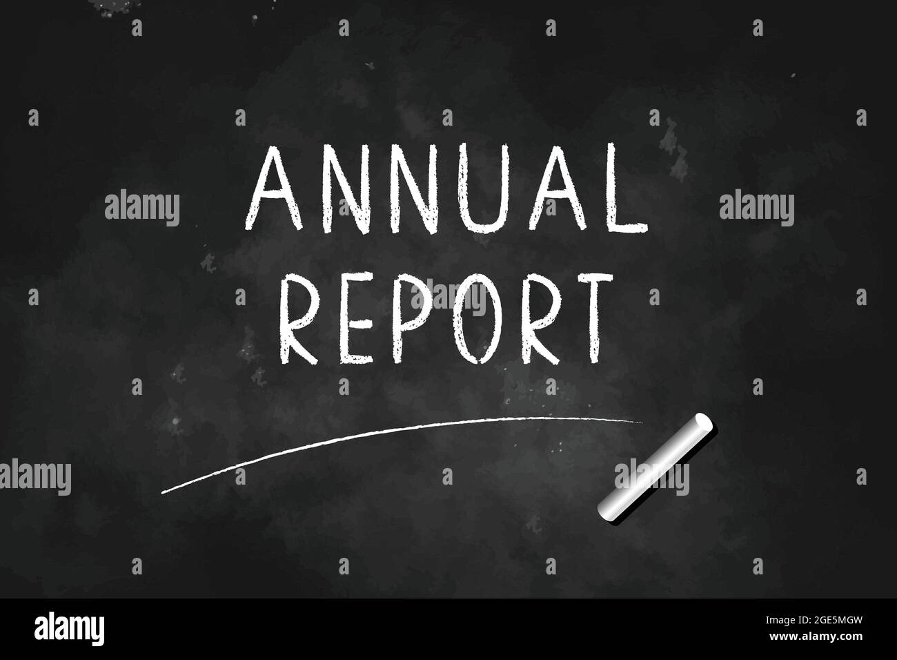 ANNUAL REPORT written with chalk on blackboard icon logo design vector ...