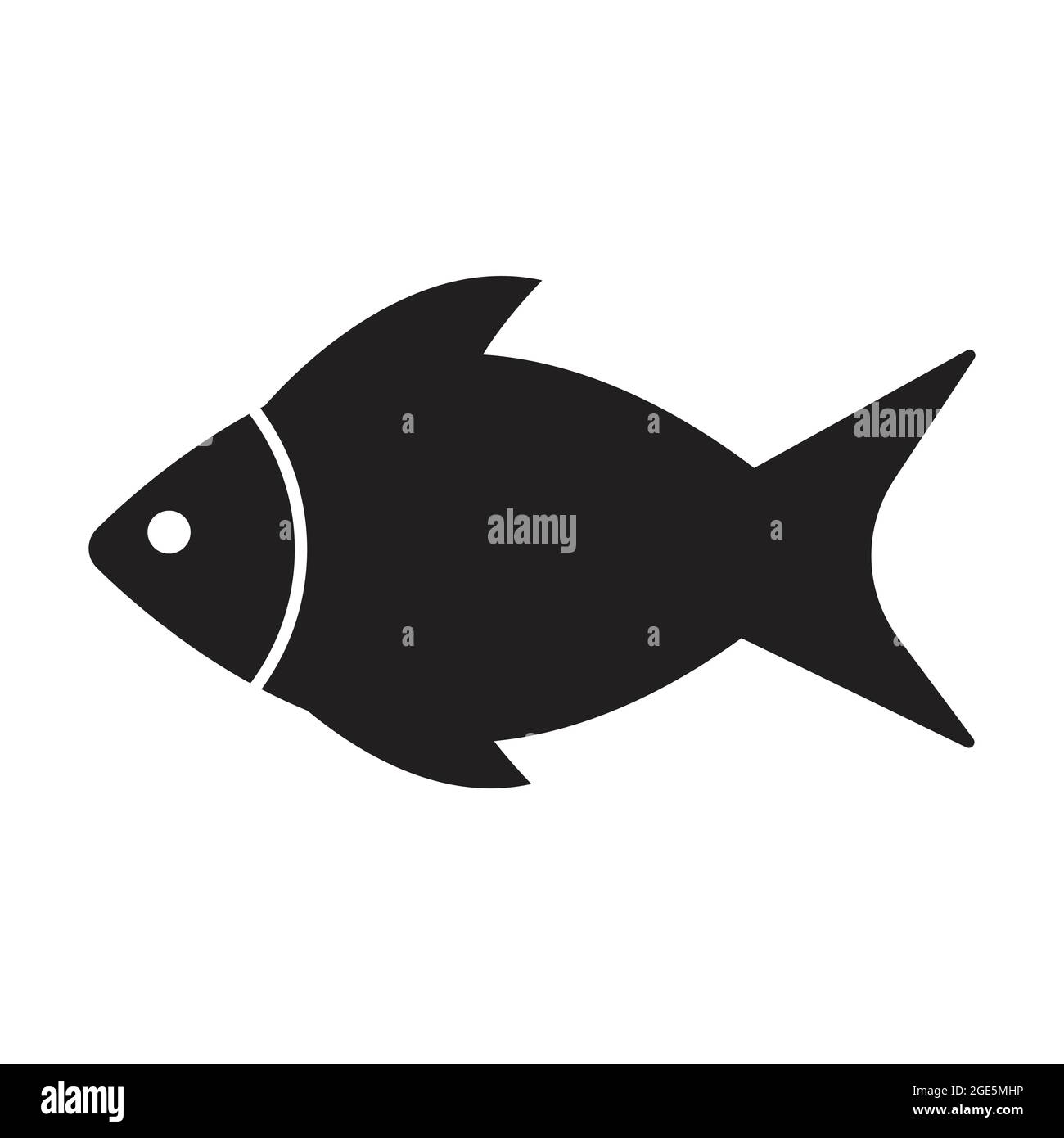 fish icon vector for graphic design, logo, website, social media ...