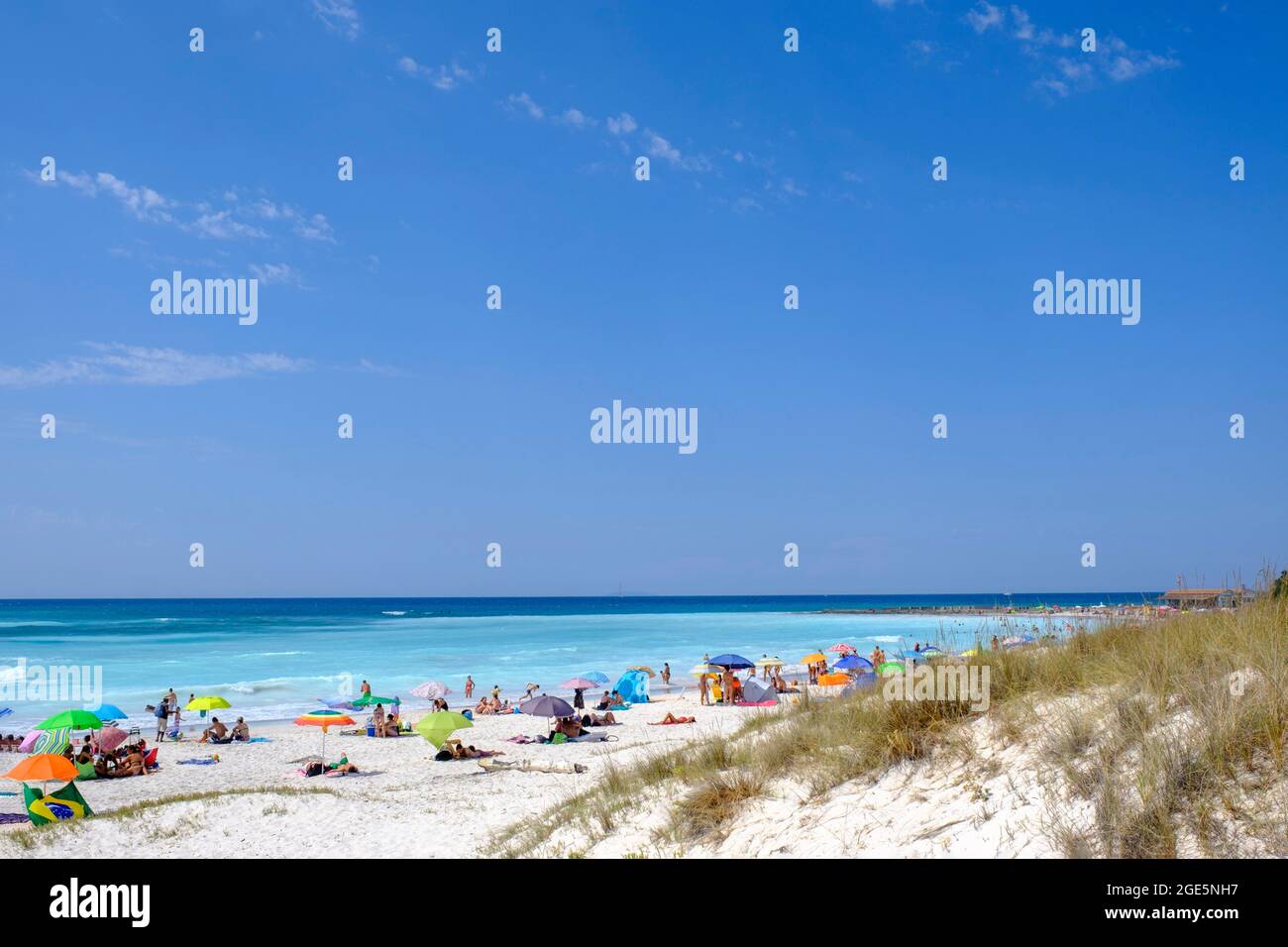 Beach with umbrellas, Rosignano Spiaggia Solvey, Spiagge bianche ...