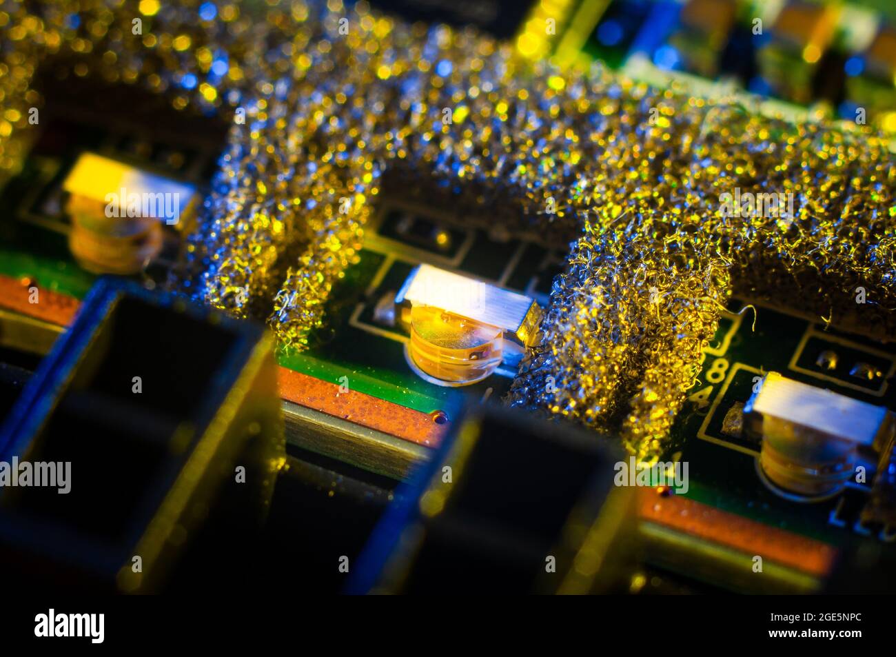 LEDs on an electronic circuit board close up Stock Photo - Alamy